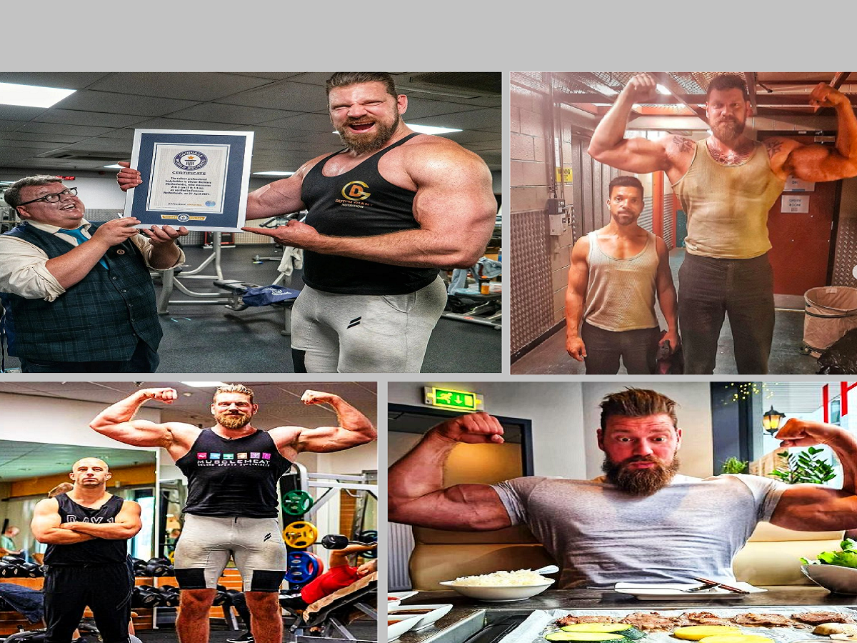 World's tallest bodybuilder: वजन 150 किलो; चार लोकांच अन्न एकटा खातो ...