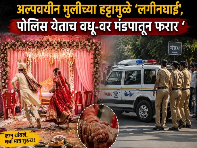 बालहट्टामुळे केली ‘लगीनघाई’, पालकांवर कायदेशीर बालंट; पोलिस येताच वधू ...