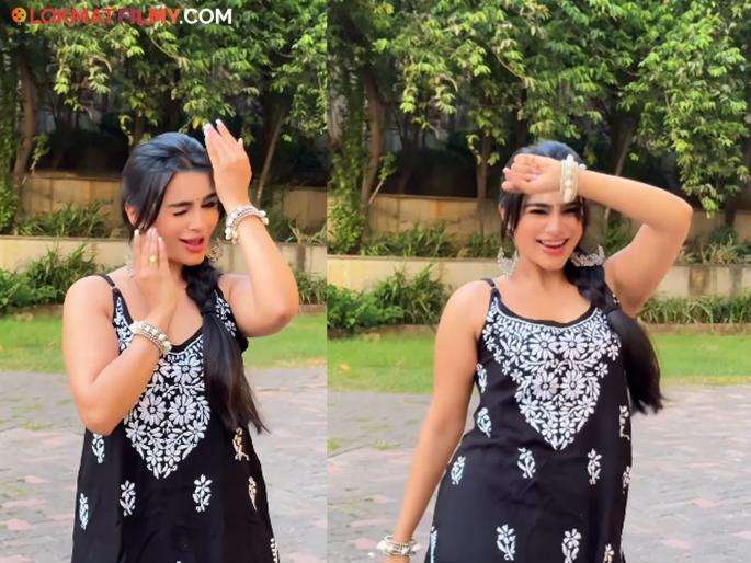 'लाल लाल कलरची बांगडी'... गाण्यावर काय नाचली तन्वी कोलते, VIDEO पाहून ...