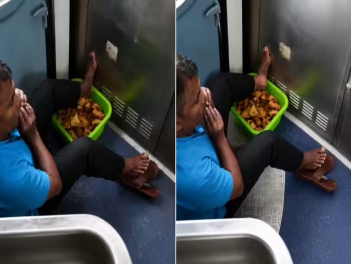 Railway Vendor Feet On Samosa: ट्रेनमधील समोसे खाताना १० वेळा विचार करा ...