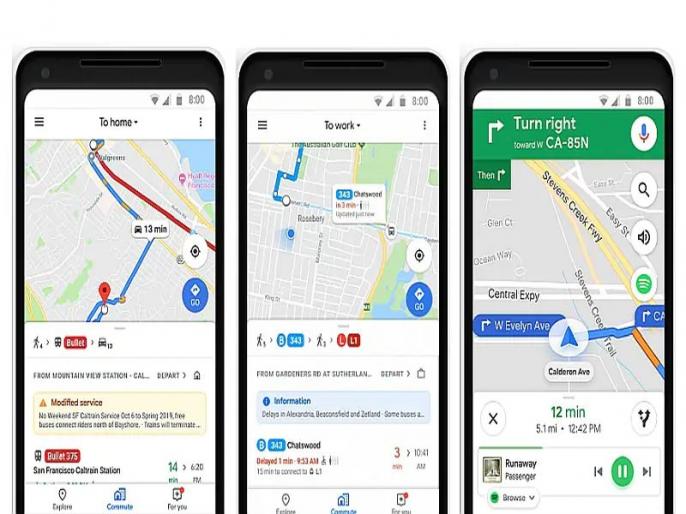 Google Maps Update (October 2018): Gets New 'Commute' Tab, Streaming ...