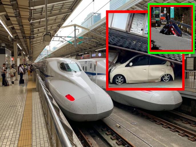 Japan Earthquake PHOTOS! 1400 trapped in bullet train, 500 in parking ...