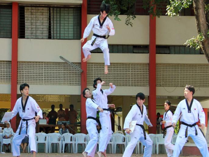 Korean Players Presents Tiquando In St Felix School, Pune | कोरियन ...