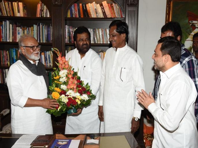 छगन भुजबळ यांची भाजप प्रदेश उपाध्यक्ष वसंत गिते यांनी घेतली भेट ...