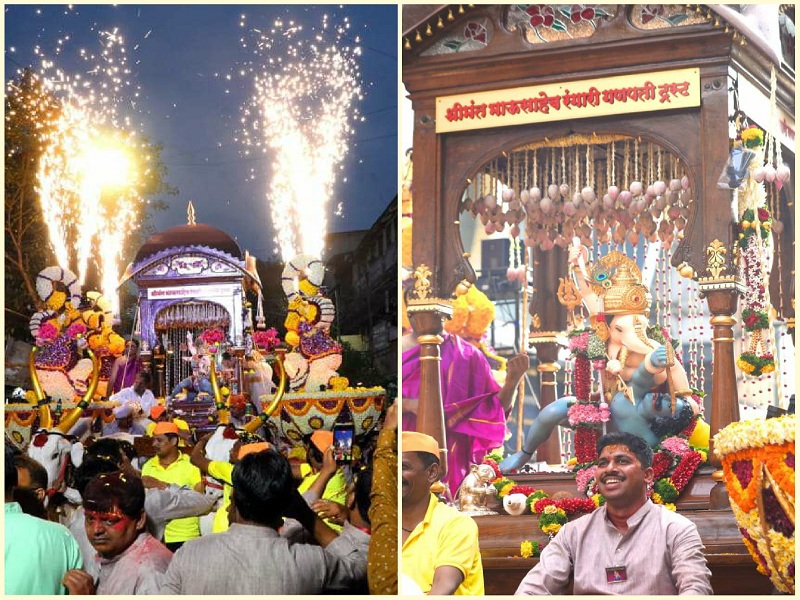 Bhausaheb Rangari Ganpati| दिमाखदार मिरवणूकीने श्रीमंत भाऊसाहेब रंगारी ...