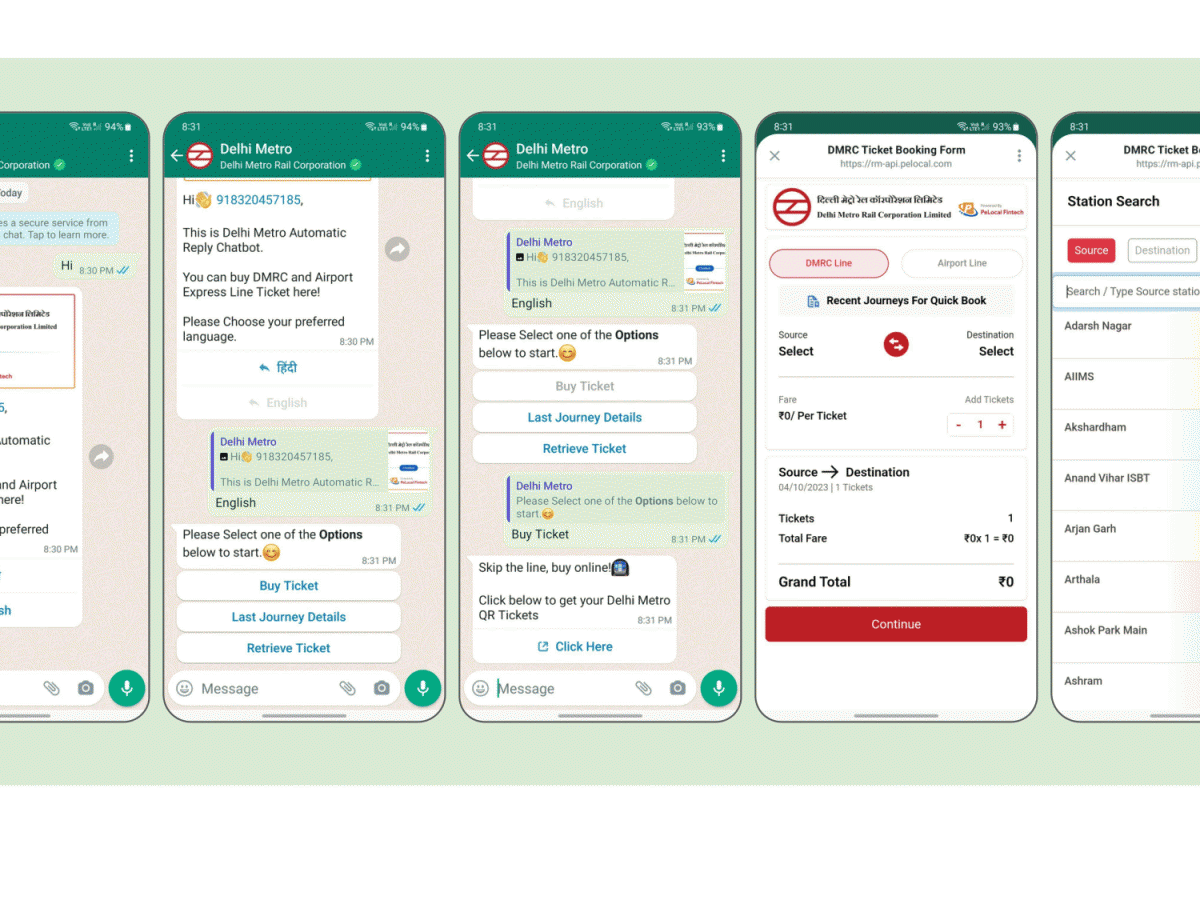 Delhi Metro expands WhatsApp-based ticketing system to all lines - www ...
