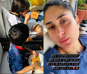 Kareena shares glimpse of sons Taimur and Jeh enjoying waffles - www ...