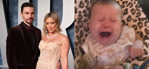 Hilary Duff’s husband Matthew Koma posts photo of their baby crying ...