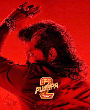 Allu Arjun looks intense in striking red new poster of 'Pushpa 2: The ...