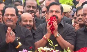 AIADMK's EPS pays floral tributes to MGR on his 37th death anniversary ...