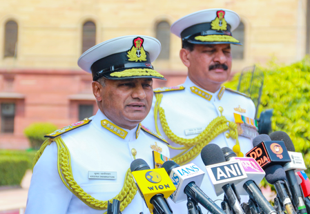 Admiral Swaminathan takes charge as Indian Navy chief, says will ...