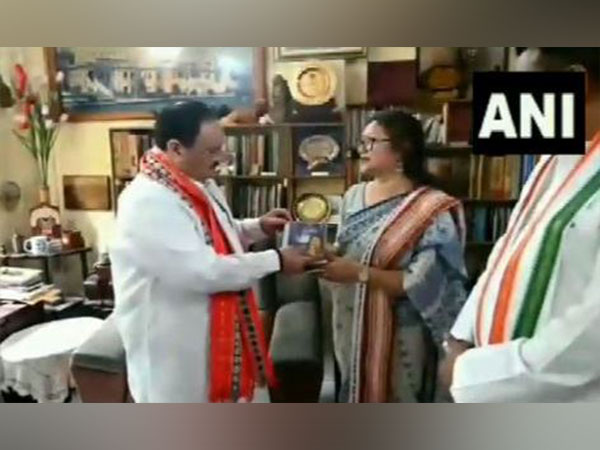 Tripura: JP Nadda meets Dronacharya awardee Bishweshwar Nandi as part ...