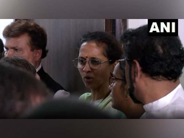 Maharashtra: NCP working president Supriya Sule meets party workers after Ajit Pawar joins NDA ...