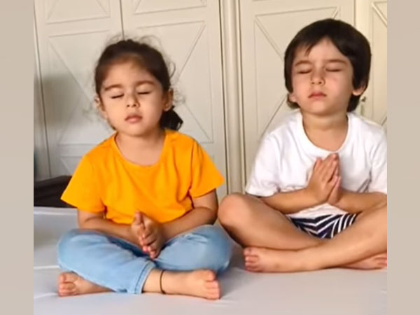 Video of Kareena's son Taimur praying with Soha Ali Khan's daughter ...