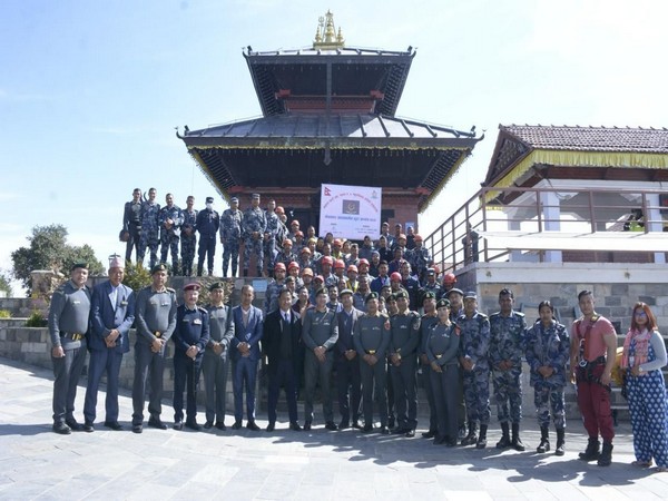 Nepal's Armed Police Force performs mock drill rescue at an elevation ...