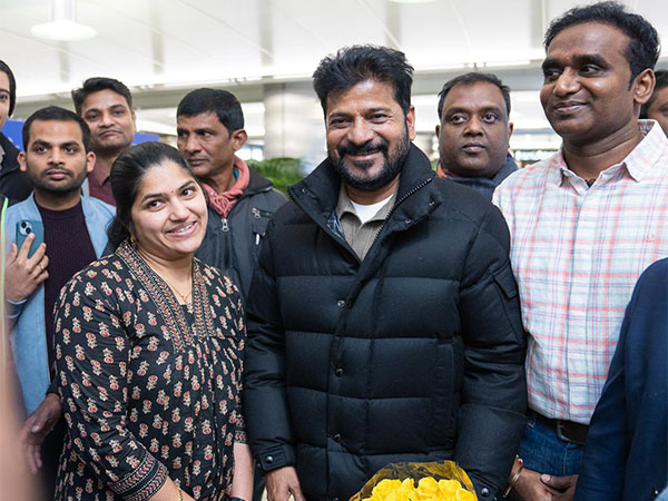 Telangan CM Revanth Reddy arrives in Zurich to promote Telangana Rising ...