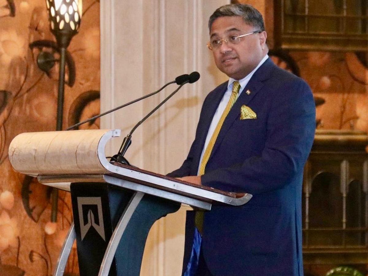 MEA hosts diplomatic reception to introduce Prof Bimal N Patel as India ...