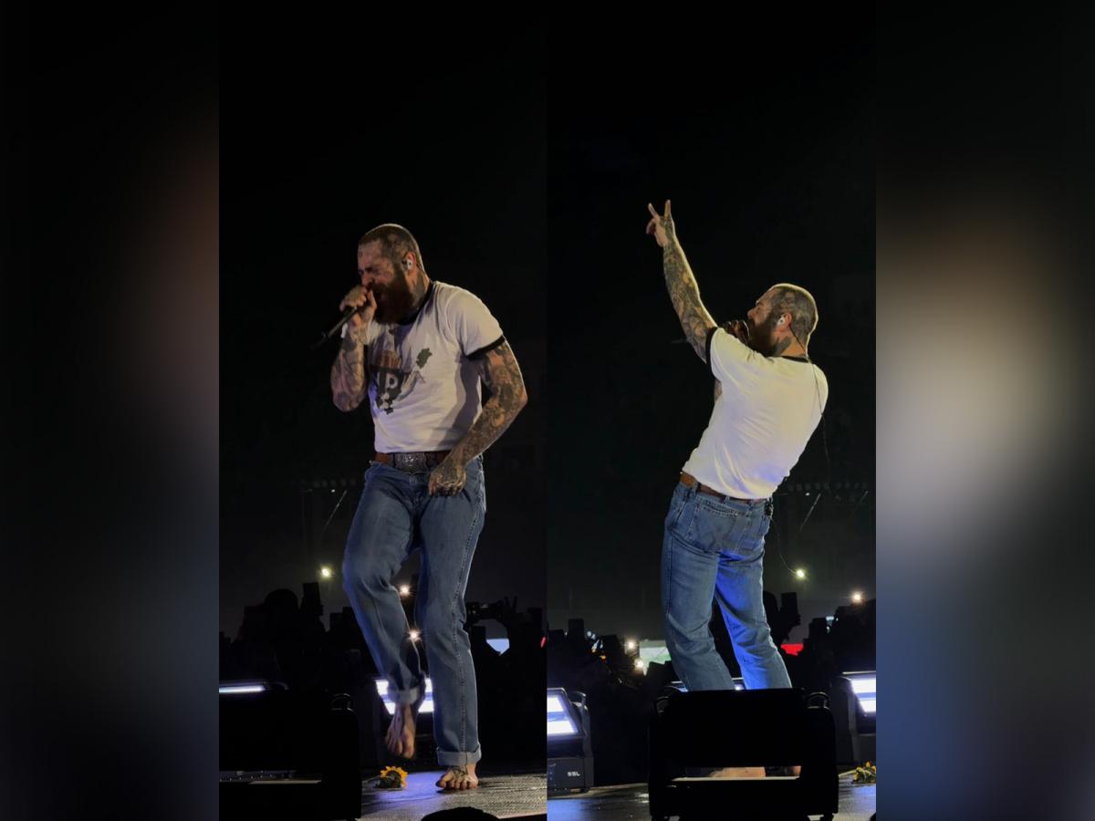 Post Malone sets Guwahati stage on fire with first-ever India solo ...