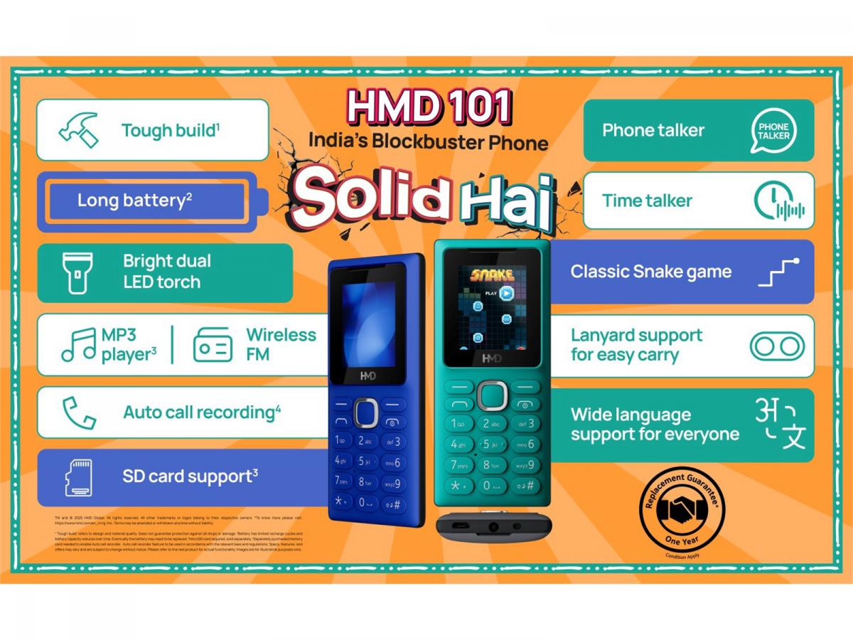 HMD Doubles Down on Affordable Featurephones Segment, Launches HMD 100 ...