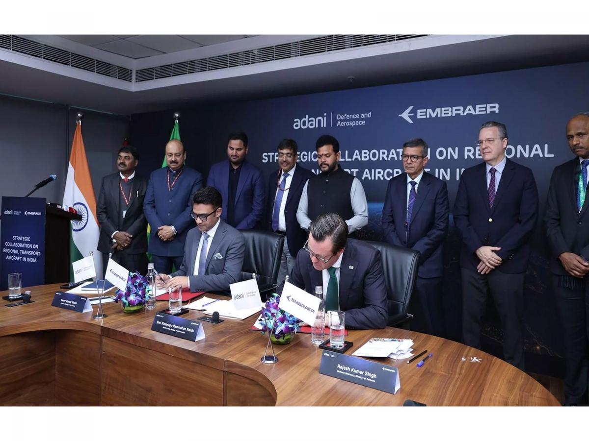 Adani, Embraer sign Pact to manufacture aircraft in India - www ...