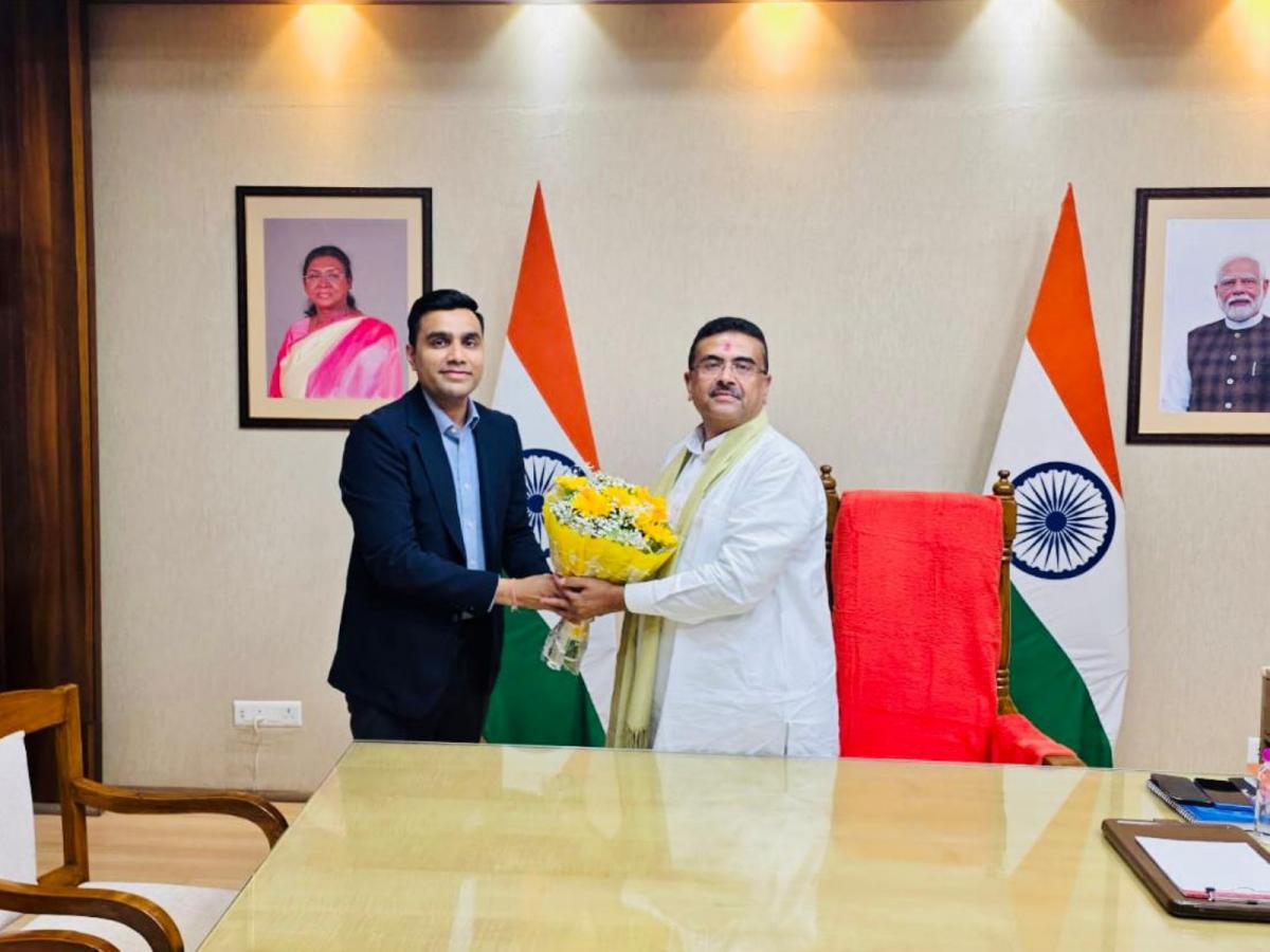 West Bengal CM Suvendu Adhikari meets Karan Adani - www.lokmattimes.com