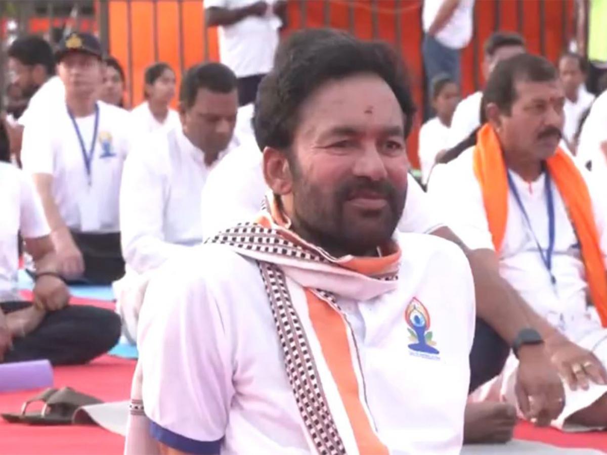 Ahead of International Yoga Day, Union Minister G Kishan Reddy leads ...