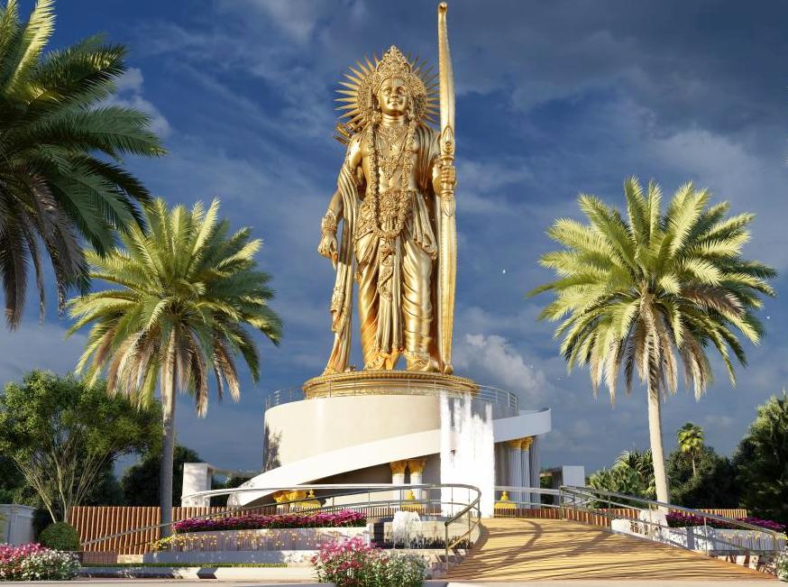 Foundation stone laid for 108-feet statue of Lord Rama in Andhra - www ...