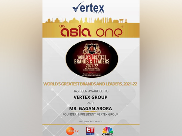 Vertex Group and its exemplary leader have won World's Greatest Brands ...
