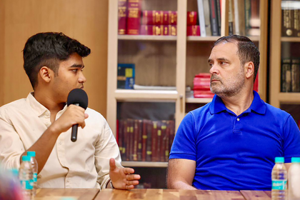 CBSE row: Rahul Gandhi interacts with Class 12 student Vedant, mocks ...