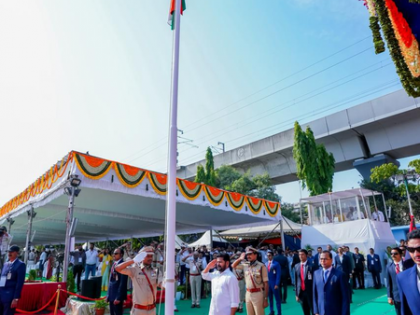 Telangana celebrates Formation Day; CM Reddy, Guv unfurl Tricolour ...