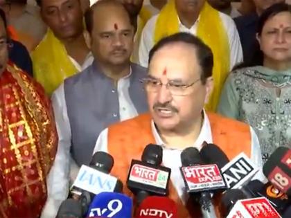 Union Minister JP Nadda offers prayers at Birla Temple to mark PM Modi ...