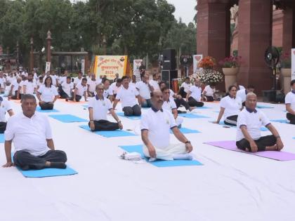 Yoga key to mental peace, emotional balance in modern life: Speaker Om ...