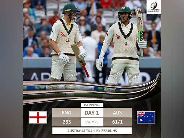 Ashes, 5th Test: Australia in position of comfort at day 1 end despite ...