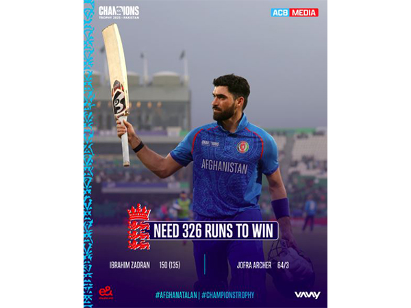 Ibrahim Zadran's record-breaking 177 powers Afghanistan to 325 against ...