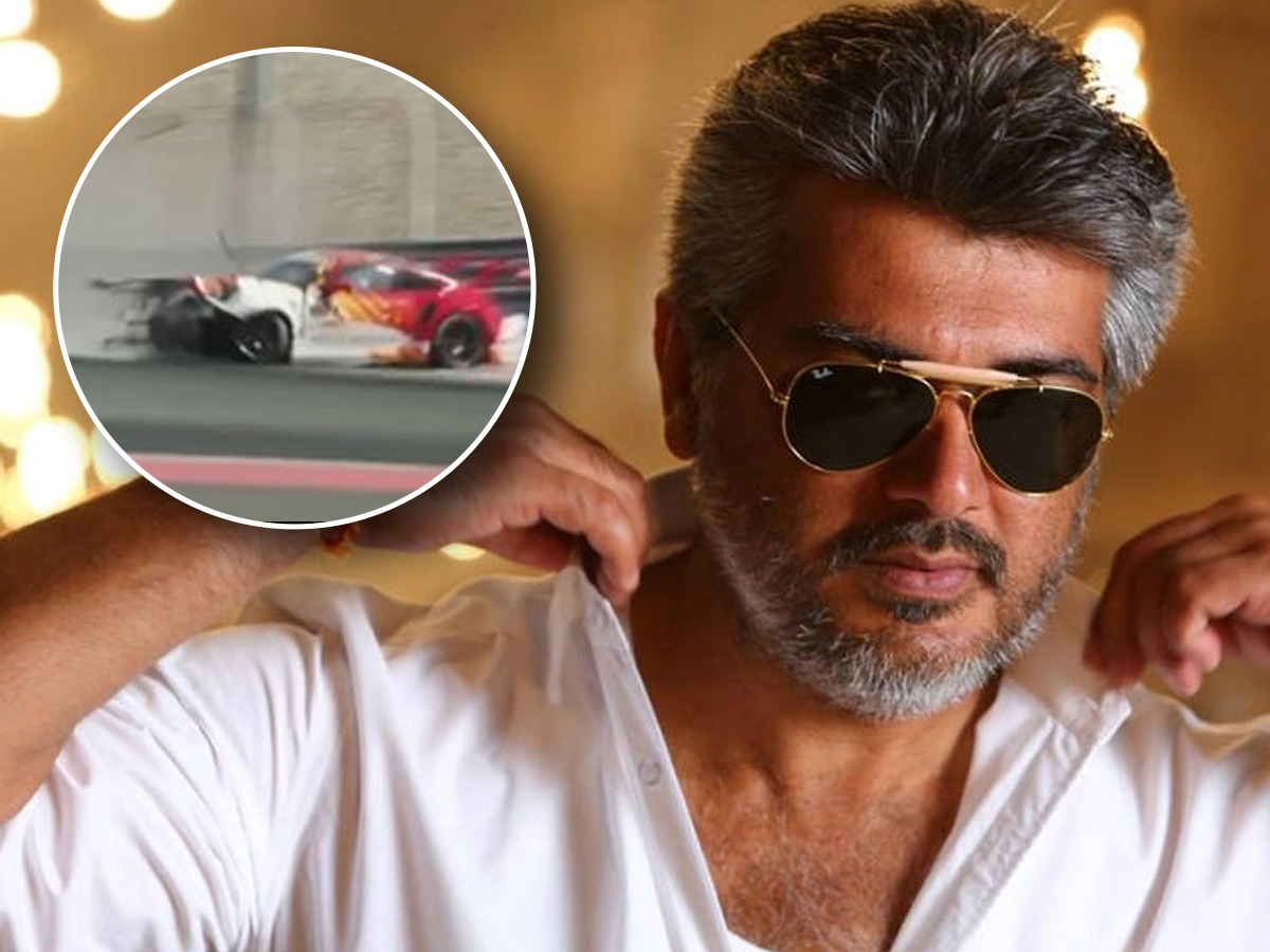 Ajith's Car Accident: Superstar Actor's Porsche Crashes During Dubai ...