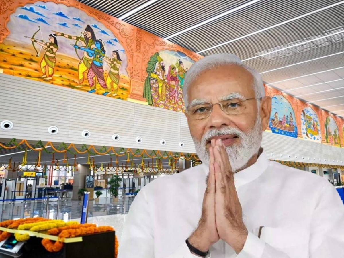 PM Modi inaugurates Maharishi Valmiki international airport in Ayodhya ...