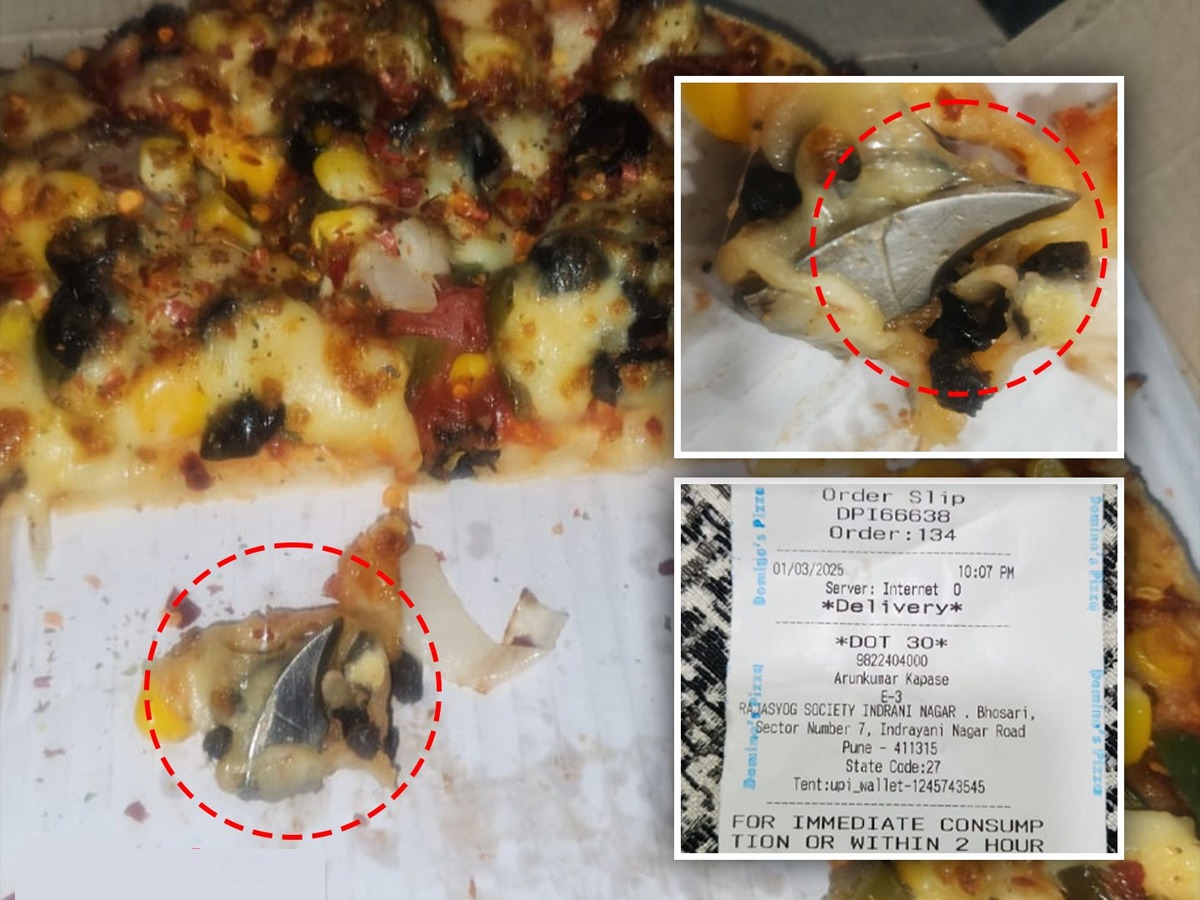 Pune Shocker: Broken Knife Piece Found in Pizza Ordered Online - www ...