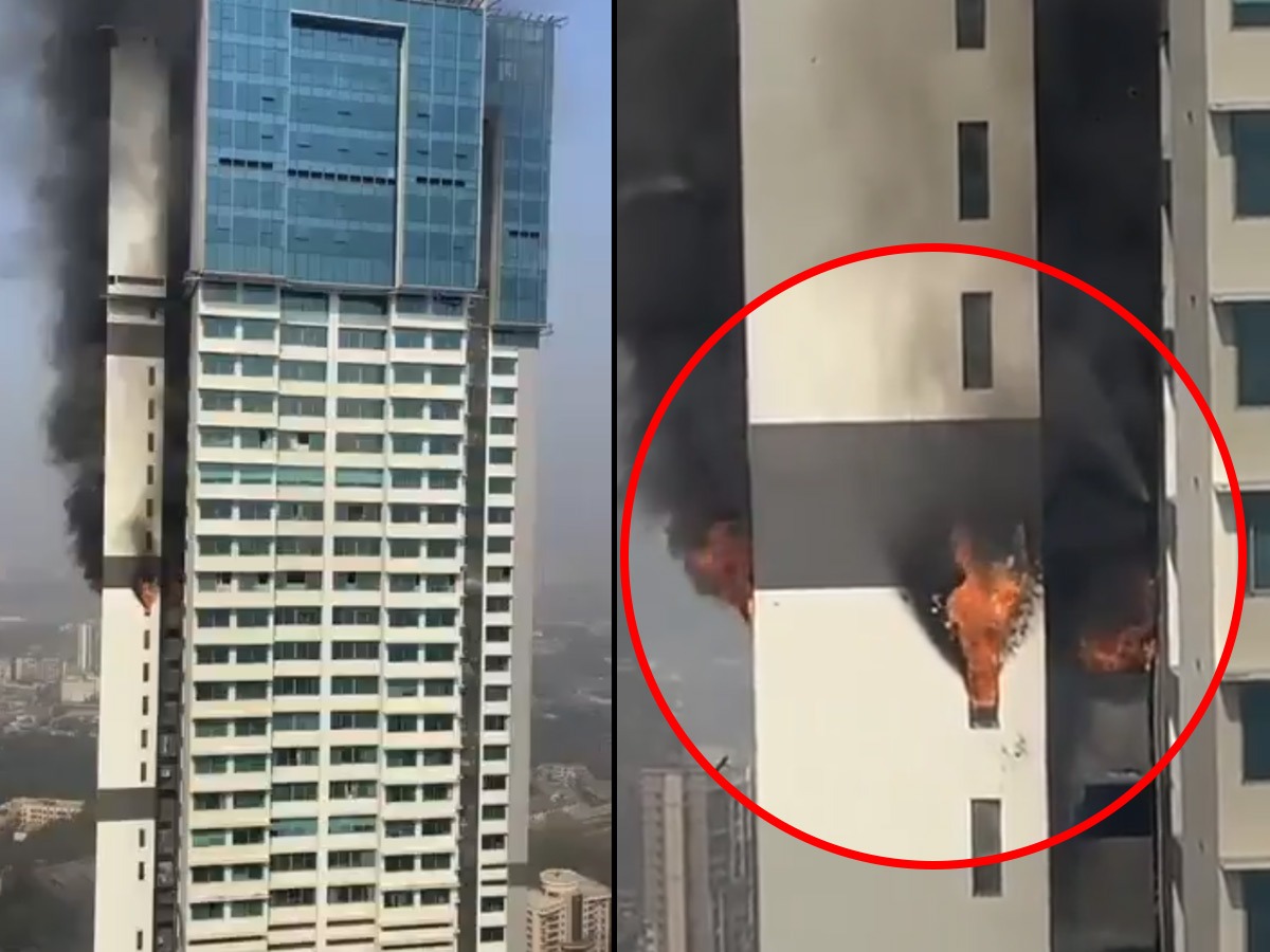 Mumbai: Fire Breaks Out in 57-Storey Building in Byculla East (Watch ...
