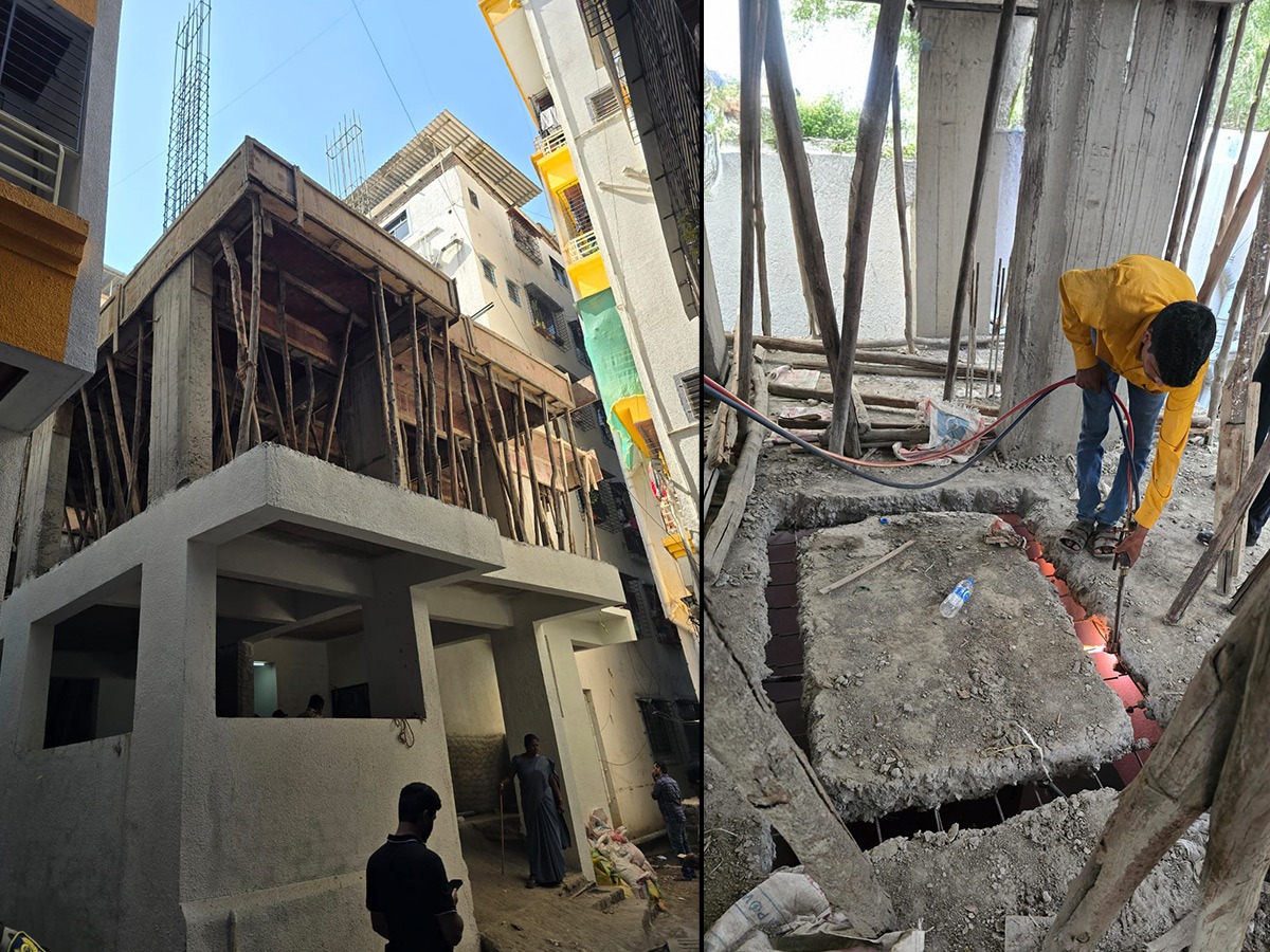 Navi Mumbai: CIDCO Demolishes Illegal RCC Structure in Ghansoli After ...