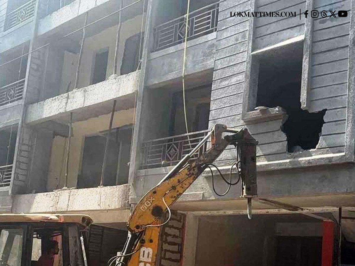 Navi Mumbai: NMMC Demolishes Unauthorised Structures in Ghansoli - www ...