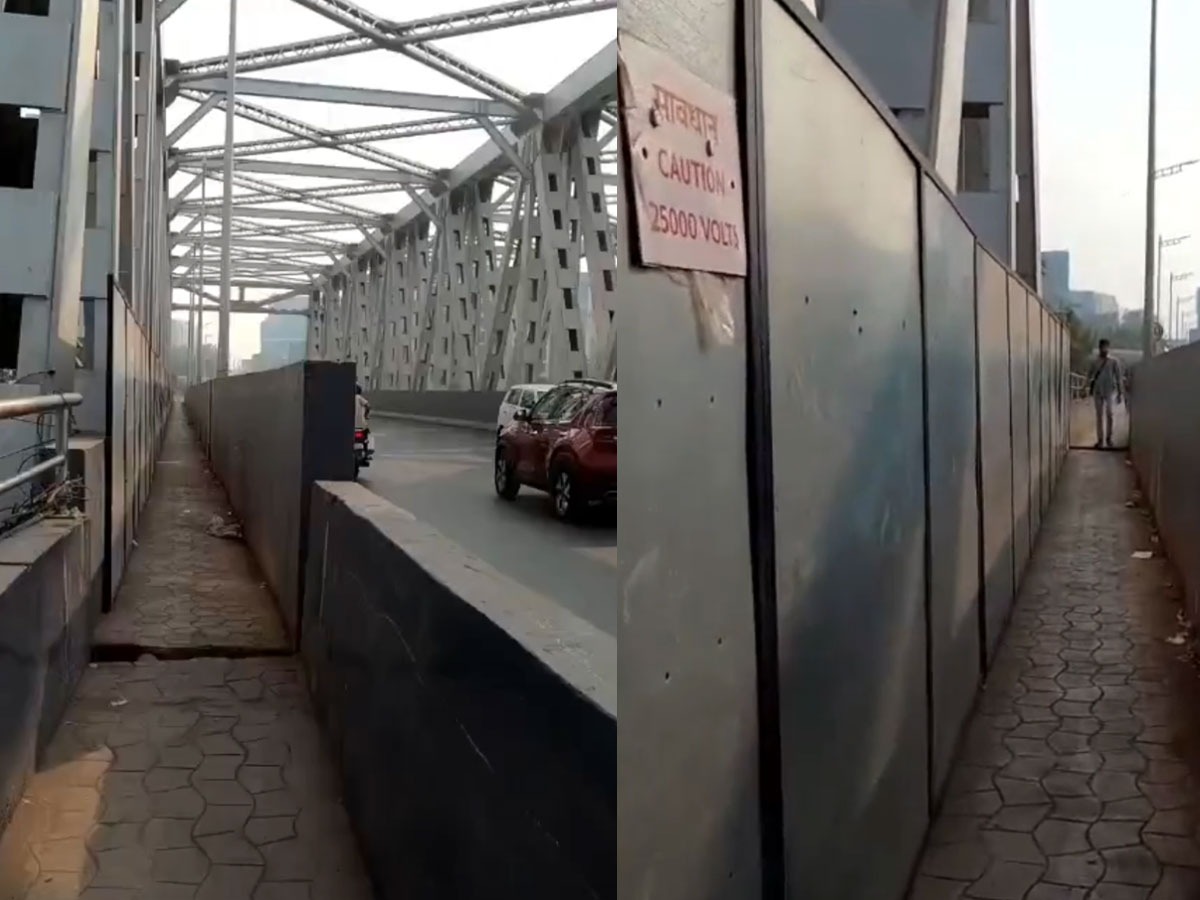 Mumbai: Viral Video of Gokhale Bridge in Andheri Shows Narrow Footpath ...