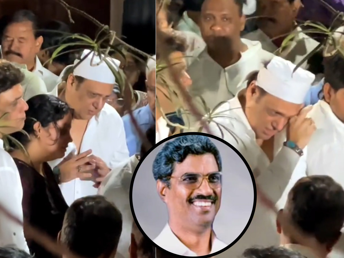 Govinda Spotted Crying at Former Secretary Shashi Prabhu’s Funeral in ...