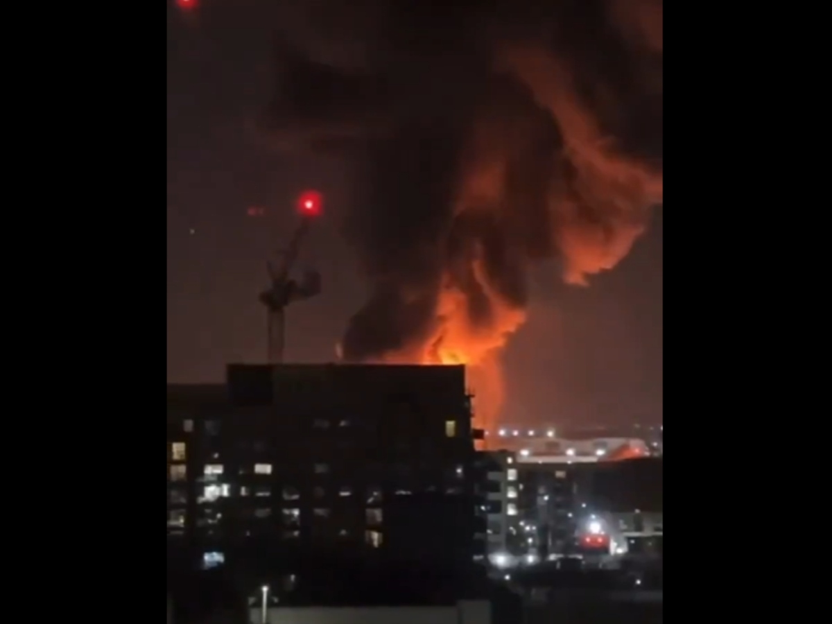 London Fire: Massive Blaze Erupts at Electrical Station in Hayes ...