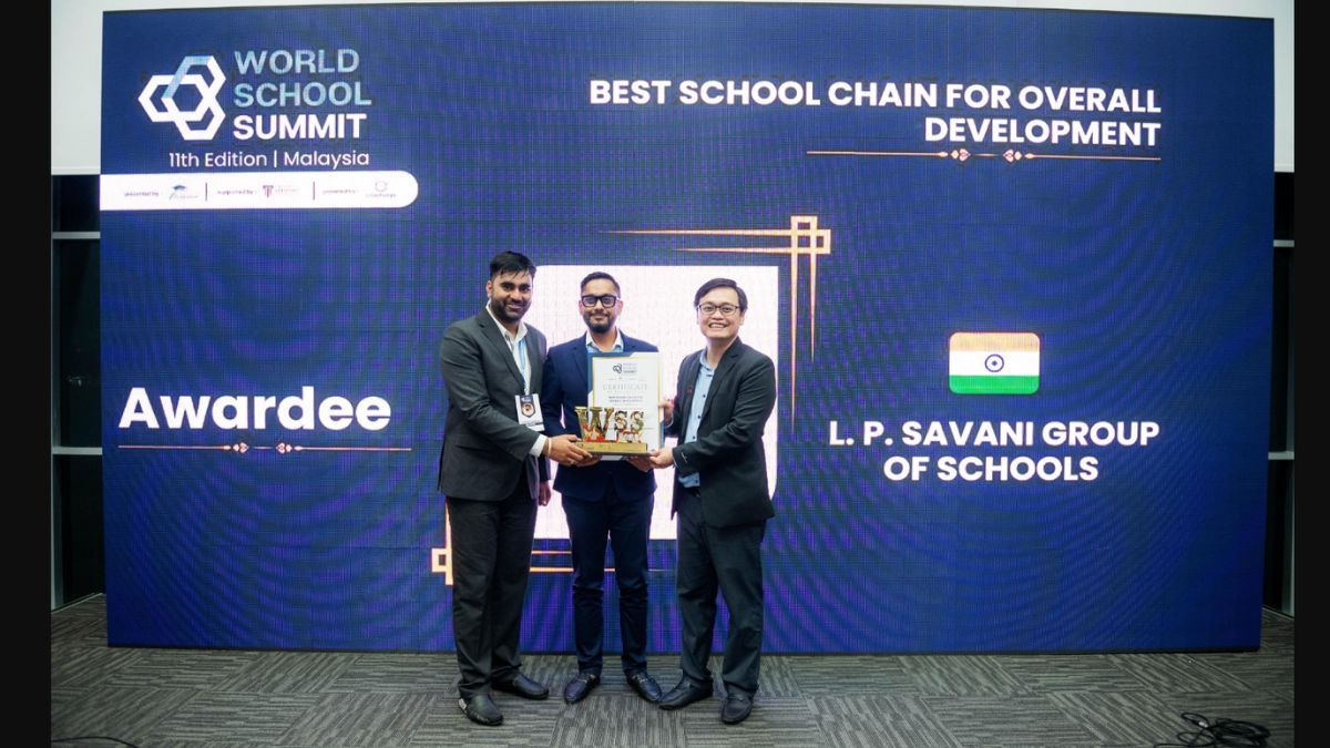 Dharmendra Savani receives PhD, LP Savani Group of Schools bags “Best ...