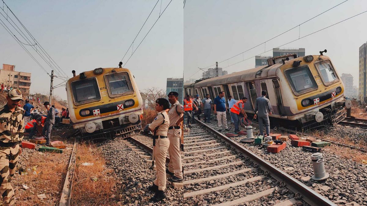 3 coaches of Mumbai local train derail on CR's trans-harbour line - www ...