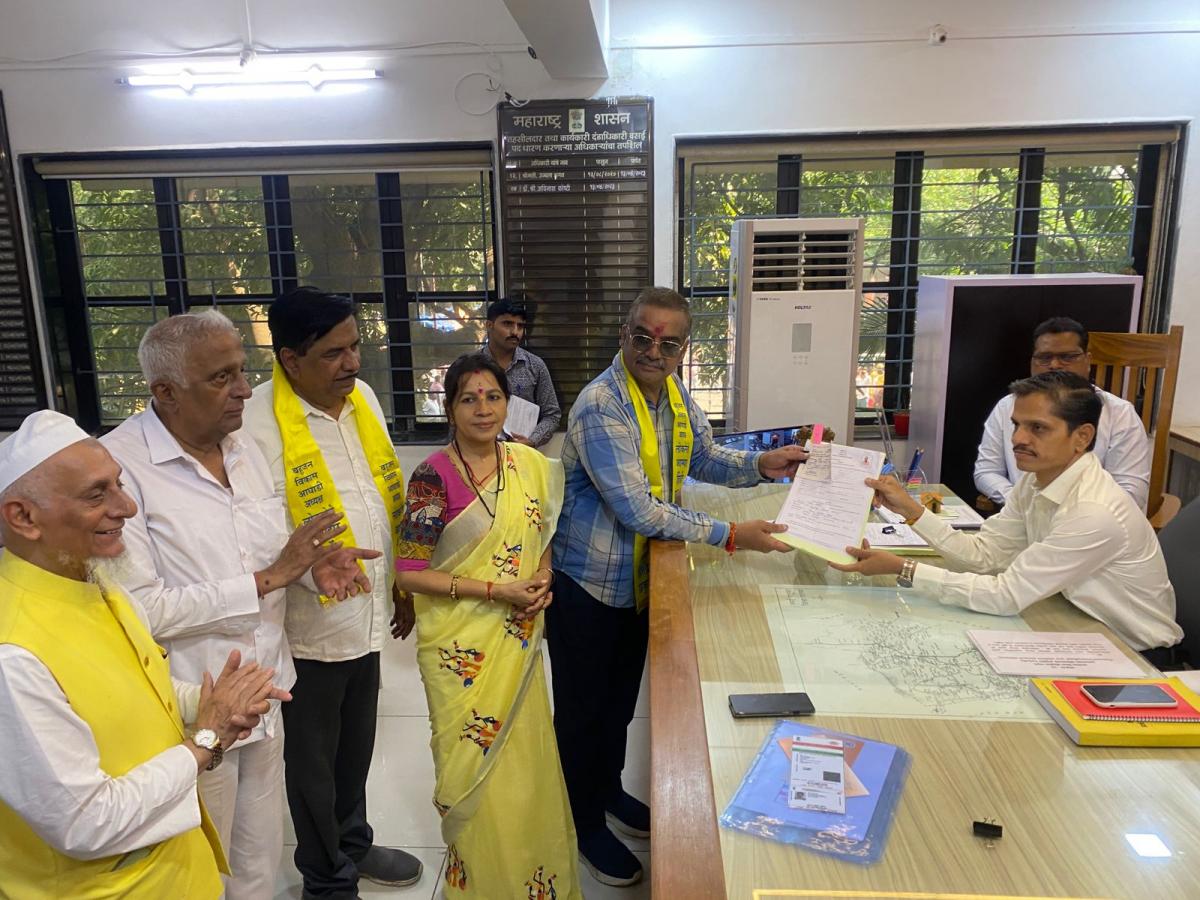 Hitendra Thakur Files Nomination from Vasai Seat for Maharashtra ...