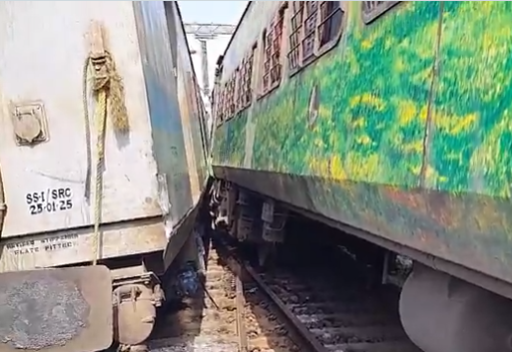 Howrah Train Accident: 2 Empty Coaches Derail After Being Hit by Parcel ...