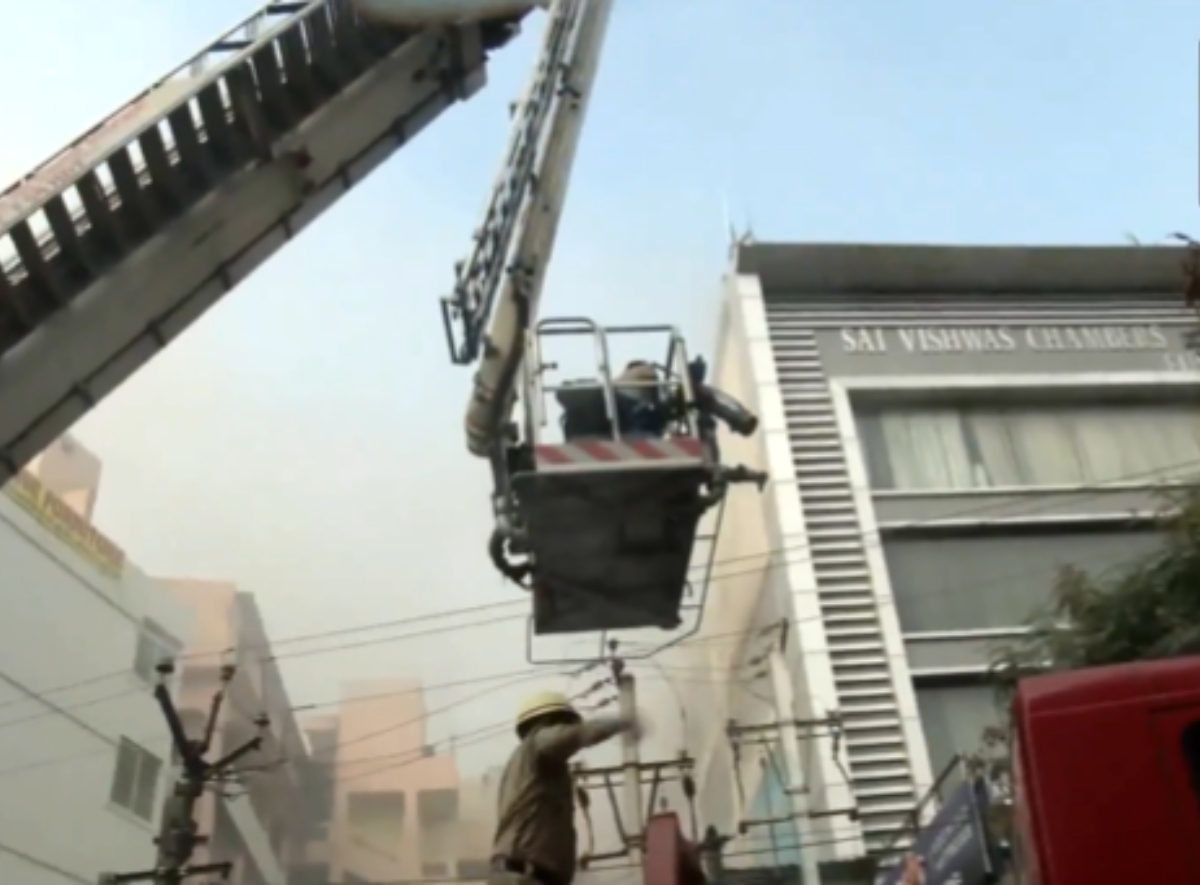Hyderabad Godown Fire: Four People Trapped as Blaze Engulfs Furniture ...