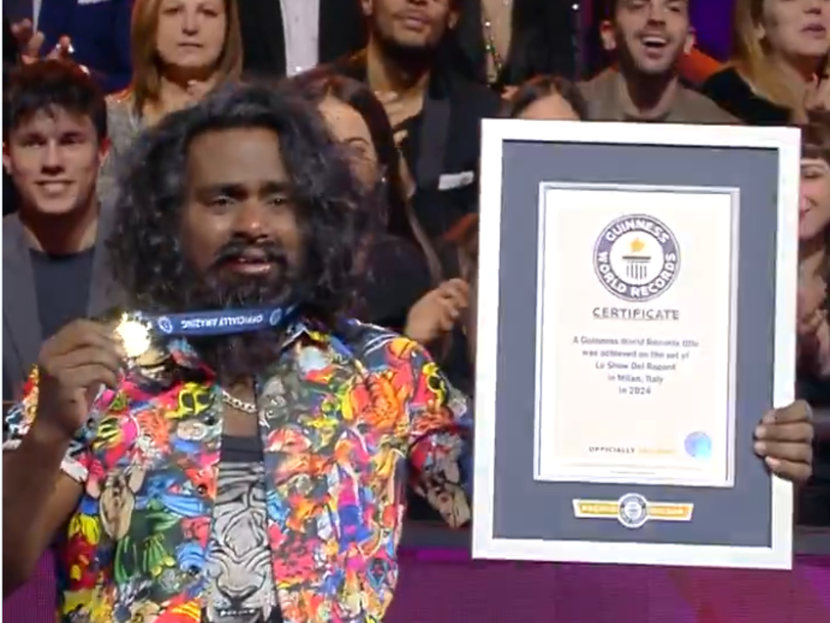 India’s ‘Drill Man,’ Kranthi Kumar Panikera, Sets Guinness World Record by Stopping 57 Electric ...