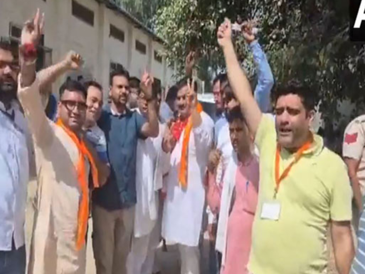 Haryana Assembly Election 2024: BJP Workers Celebrate After Party ...
